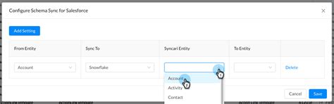 Using Schema Sync Syncari