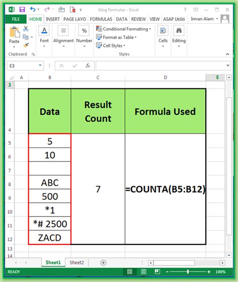 How To Use Count Counta Countblank Countif Formula In Excel Cell Riset