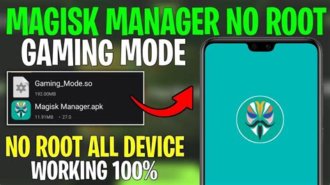 Magisk Module No Root Max Gaming Mode Performance Max FPS Fix Lag YouTube