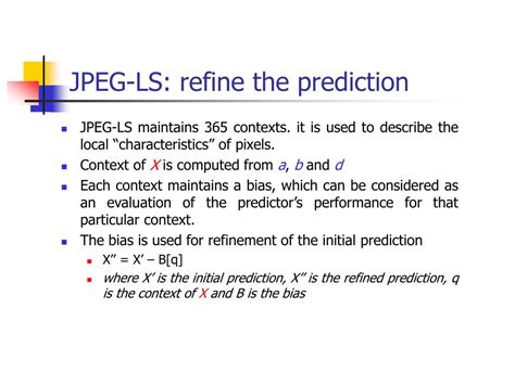 ppt jpeg ls the new standard of lossless image compression powerpoint presentation id 424716