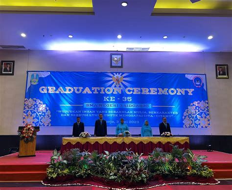 Wisuda Ke 35 Sman 3 Sidoarjo Melepas Siswa Dengan Penuh Suka Cita