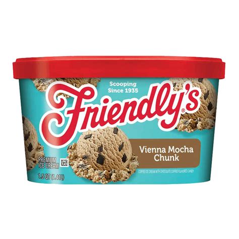 Vienna Mocha Chunk Ice Cream 1 5 Quart Friendly S