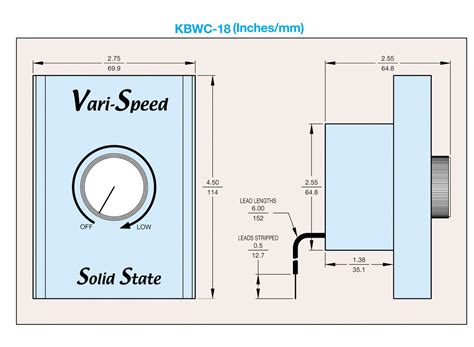 Kbwc 18 Kb Electronics Solid State Variable Speed Ac Electric Motor
