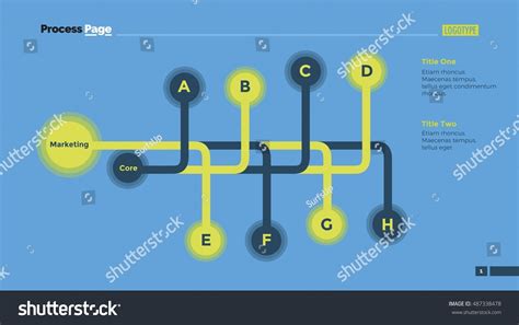 Double Flowchart Plan Slide Template Vector De Stock Libre De Regalías 487338478 Shutterstock