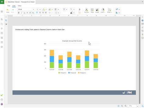 Is There A Way To Add Totals To Stacked Bar Charts In Next Gen Presentations Support Center