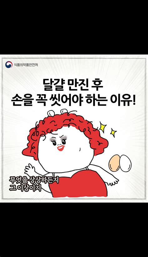 식품의약품안전처 식약처 🥚달걀 만진 후 손을 씻어야 하는 이유🫧👏 어떤 요리에도 모두 잘 어울리는 맛있는 달걀🥚🍳😋 하지만 달걀을 잘못 취급했다간 살모넬라
