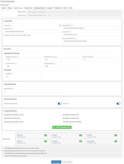 Virtuozzo Hybrid Infrastructure S3 For Whmcs Modulesgarden