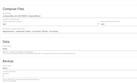 Compose Settings Documentation Plugins Openmediavault