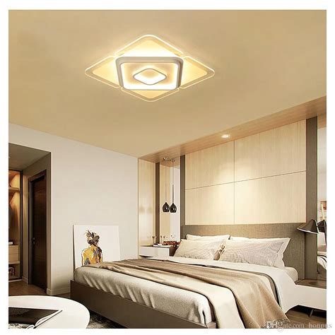 ₩92747에서 Led 천장 조명 평방 주도 천장 조명 북유럽 침실 거실 홈 따뜻한 초박형 실내 조명 Rc 디 밍이 펜던트 램프 Dhgate