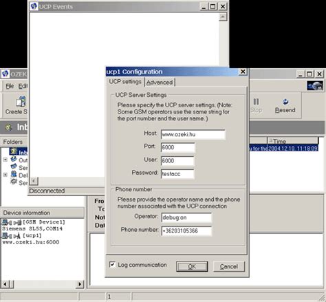 UCP Debug Log