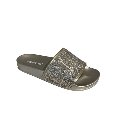 Replay Up With Shiny Sliders For Women Chaussures Bari à Saint Léonard