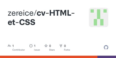 Github Zereicecv Html Et Css