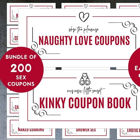 Sex Coupons Kinky Sex Coupons And Naughty Love Coupons Etsy