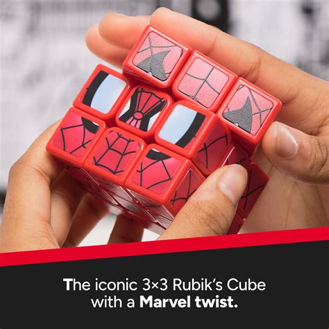 Rubiks Cube Spider Man Cuber Marvel Collectible Fidget Toy And Desk