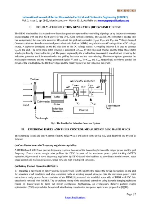 Performance Analysis Of Dfig Wind Turbine Pdf