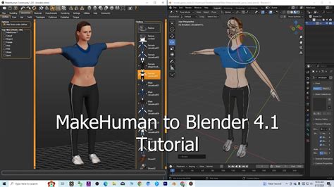 Makehuman To Blender 41 Tutorial Youtube