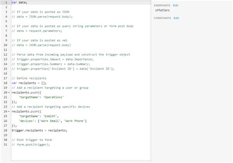 example configure an inbound integration