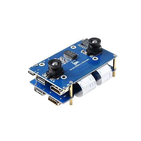 Buy Waveshare Binocular Camera Base Board Designed For Raspberry Pi Compute Module 4 Online At