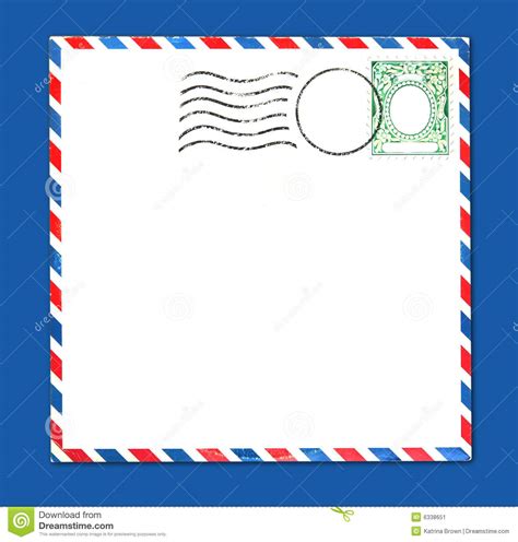 Envelope With Postage Stamp