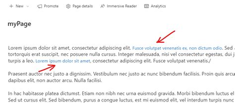 Hyperlink How To Update Links On SharePoint Online Modern Text Editor Dynamically On Many