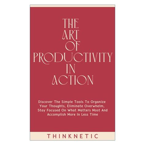 Designs Design A Clever And Catchy The Art Of Productivity In Action Book Cover Book Cover