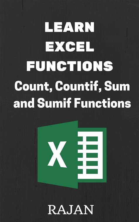 learn excel functions count countif sum and sumif ebook rajan