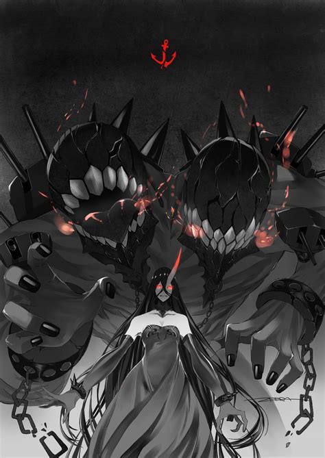 Zebra Shimaism2010 Battleship Water Oni Kantai Collection Commentary Request Highres 10s