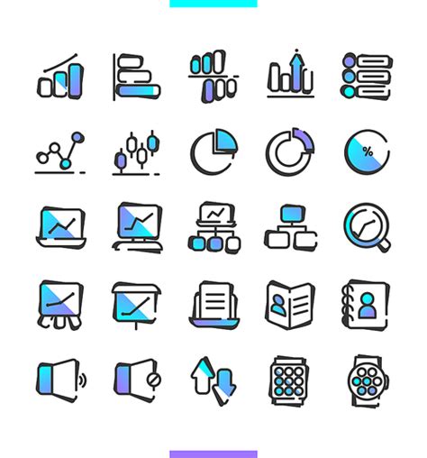 라인 그라디언트 아이콘 세트 03 유토이미지 상세페이지 베이직샵 아이콘 22437346