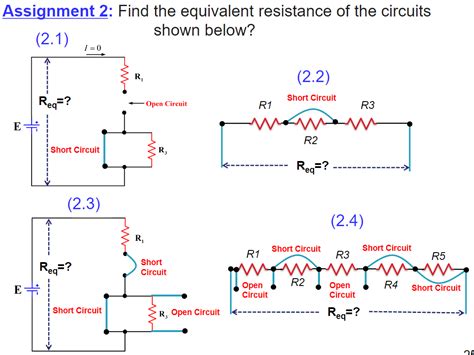 Solved Assignment 2 Find The Equivalent Resistance Of The