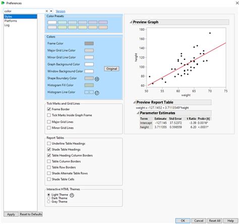 search preferences windows jmp user community