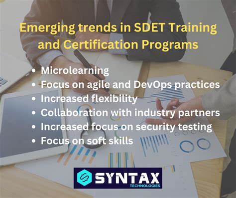 emerging trends in sdet training and certification programs