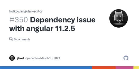 Dependency Issue With Angular 1125 · Issue 350 · Kolkovangular