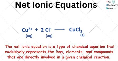 Net Ionic Equations Definition Examples