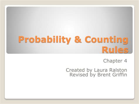 Probability Counting Rules