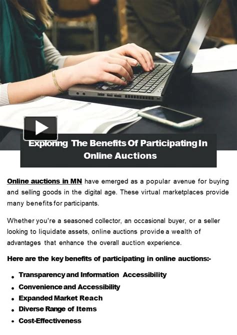 Ppt Exploring The Benefits Of Participating In Online Auctions Powerpoint Presentation Free