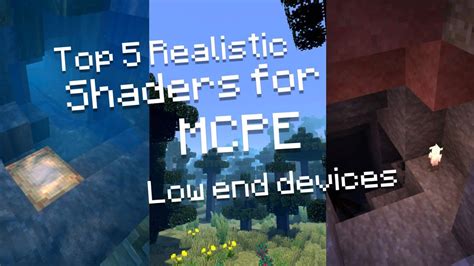 Top Shaders For MCPE Low End Devices YouTube
