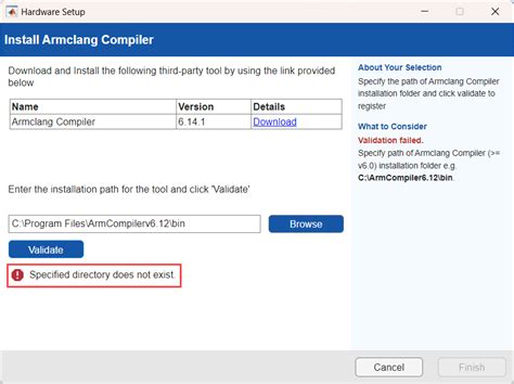 Set Up And Configure Armclang Compiler Toolchain For Code Generation Matlab And Simulink