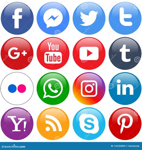 Social Media Iconscustom Social Media Icons