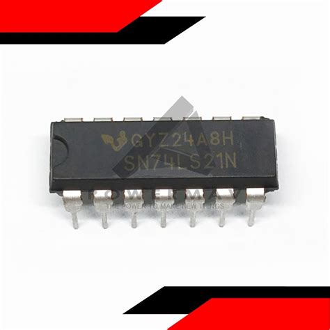 74ls21 Dip Ic 7421 Sn74ls21n Dual 4 Input And Gate 7v Ttl Outputs Low