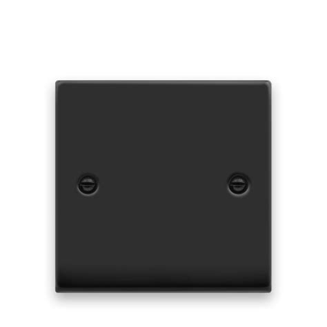 Vpmb060 Scolmore 1 Gang Black Plate Matt Black Superlec Direct