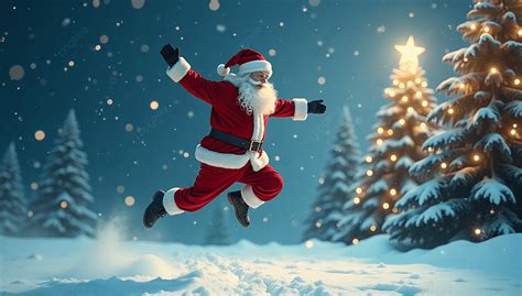 산타클로스 뛰는 것 고립된 백색 위에서 축하 크리스마스 산타 클로스 점프에 고립 된 흰색 축하 크리스마스 산타 클로스 뛰는