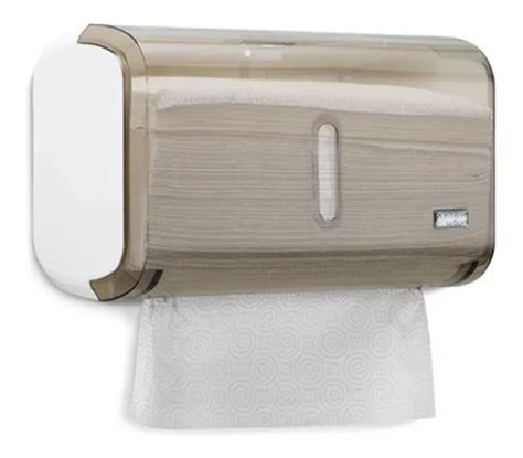 Dispenser Porta Papel Toalha Interfolha Compacto Fumê Urban