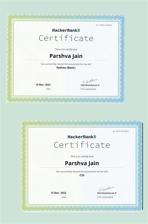 Parshva Jain On Linkedin Connections Hackerrank Css Python