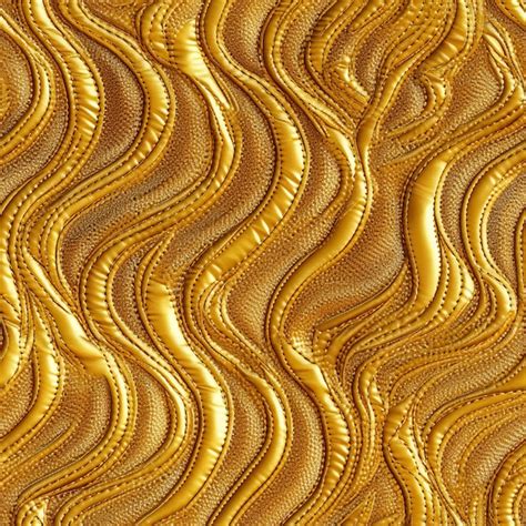 Premium Ai Image Golden Fabric With Embroidery Texture