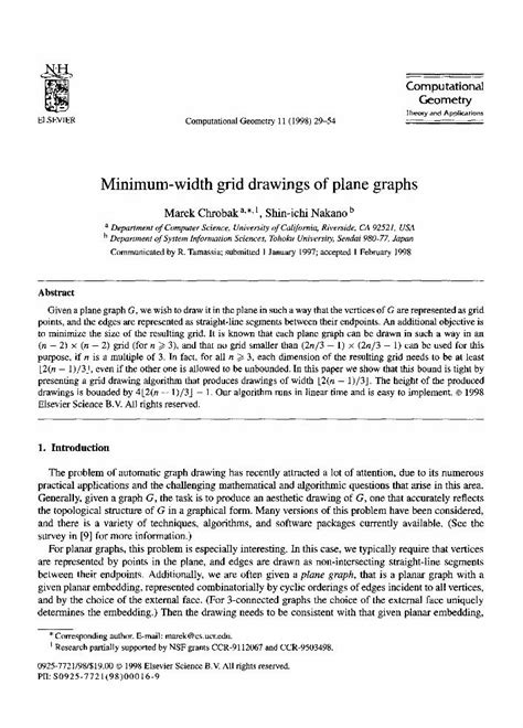 Pdf Minimum Width Grid Drawings Of Plane Graphs Dokumentips
