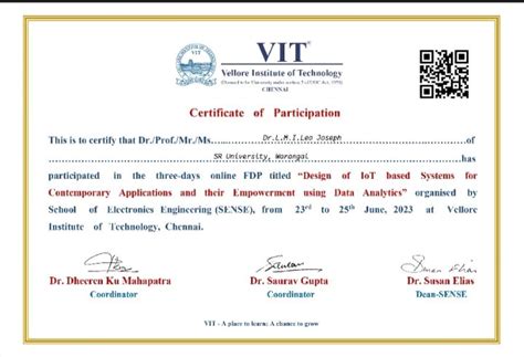 Dr Leo Joseph On Linkedin Completed 3 Days Fdp On Design Of Iot Systems