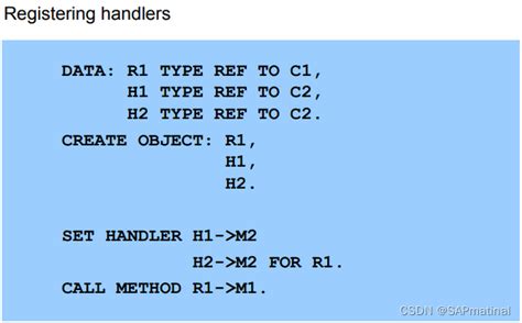 Matinal：sap Abap Oo面向对象编程中的触发和处理事件abap Raise Event Csdn博客