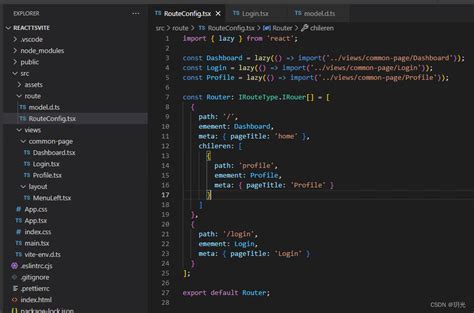 react ts vite项目 路由的搭建 （route v6） react ts router路由搭建 csdn博客