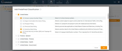 Predefined Classifications Aparavi Support Predefined Classifications Aparavi Support