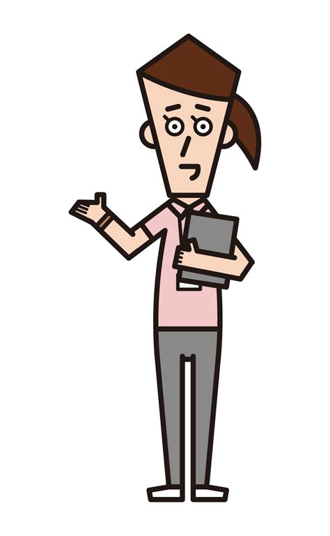 공중 보건 간호사여성의 일러스트 무료 일러스트 소재집 Kukukeke